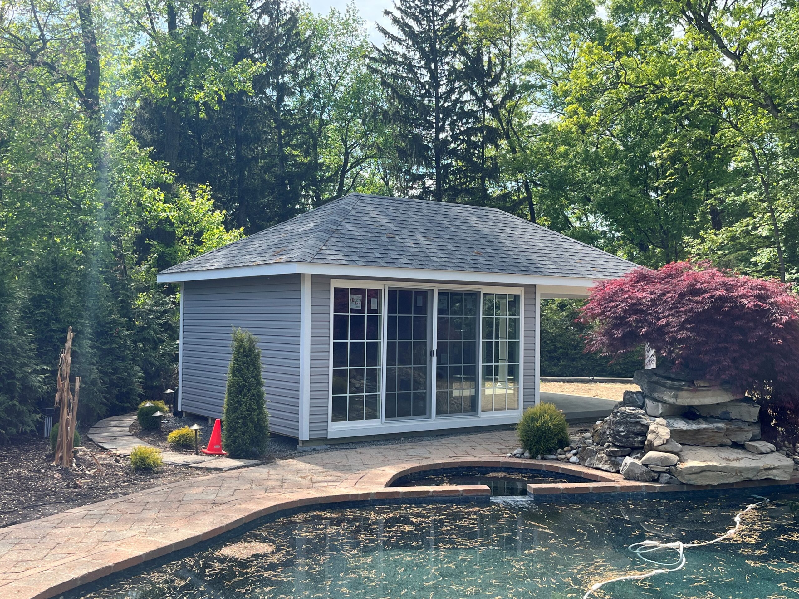 14x24 Hip-Roof Cabana - Glick Structures