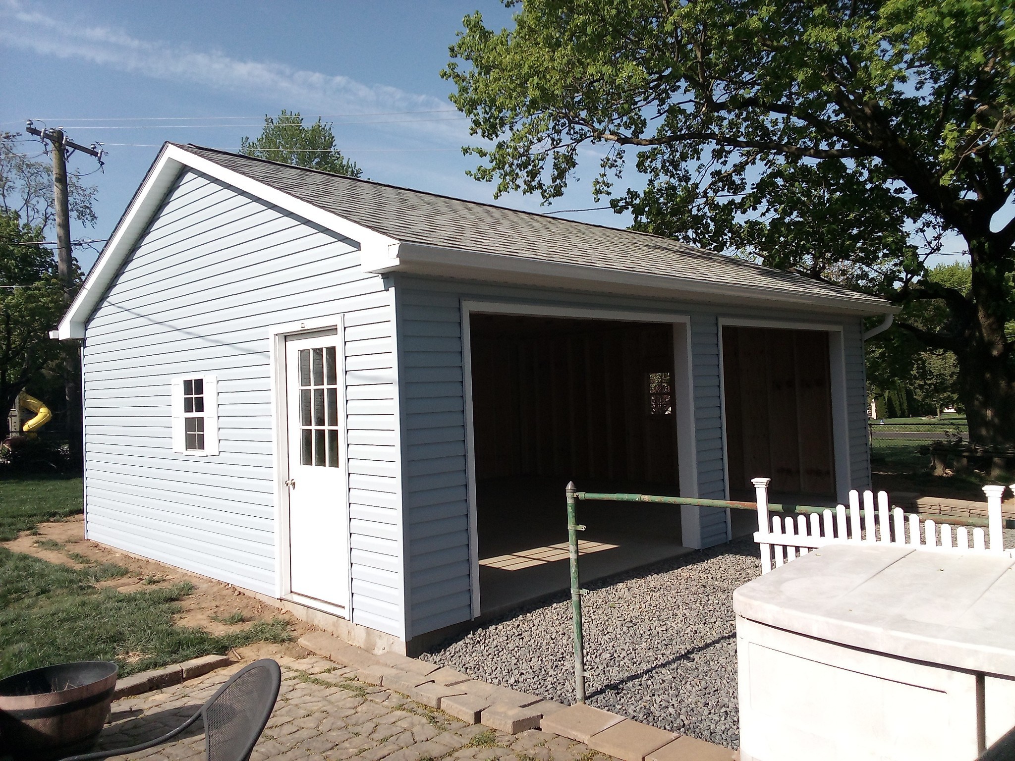 20x24 Vinyl Two Car Garage - Glick Structures