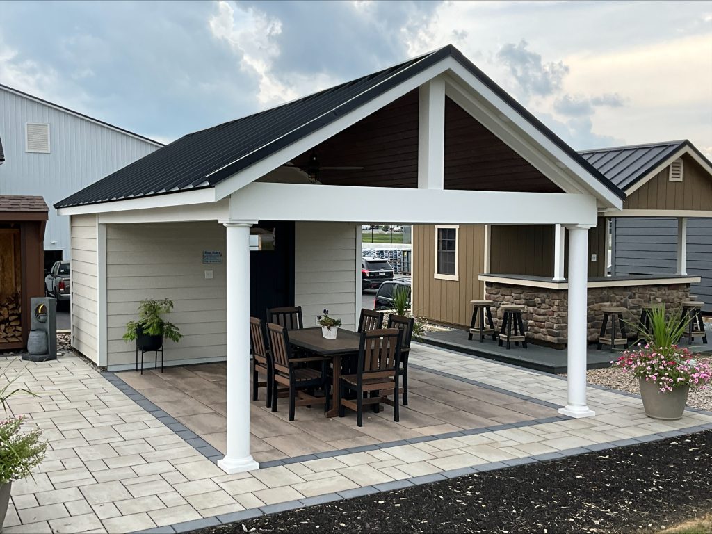 14x24 Preston A-Frame Pool House - Glick Structures